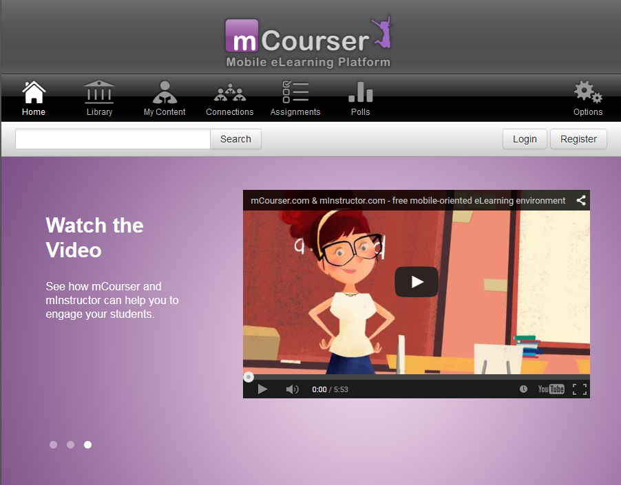mCourser - mobile eLearning Platform - LMS - Learning Management System